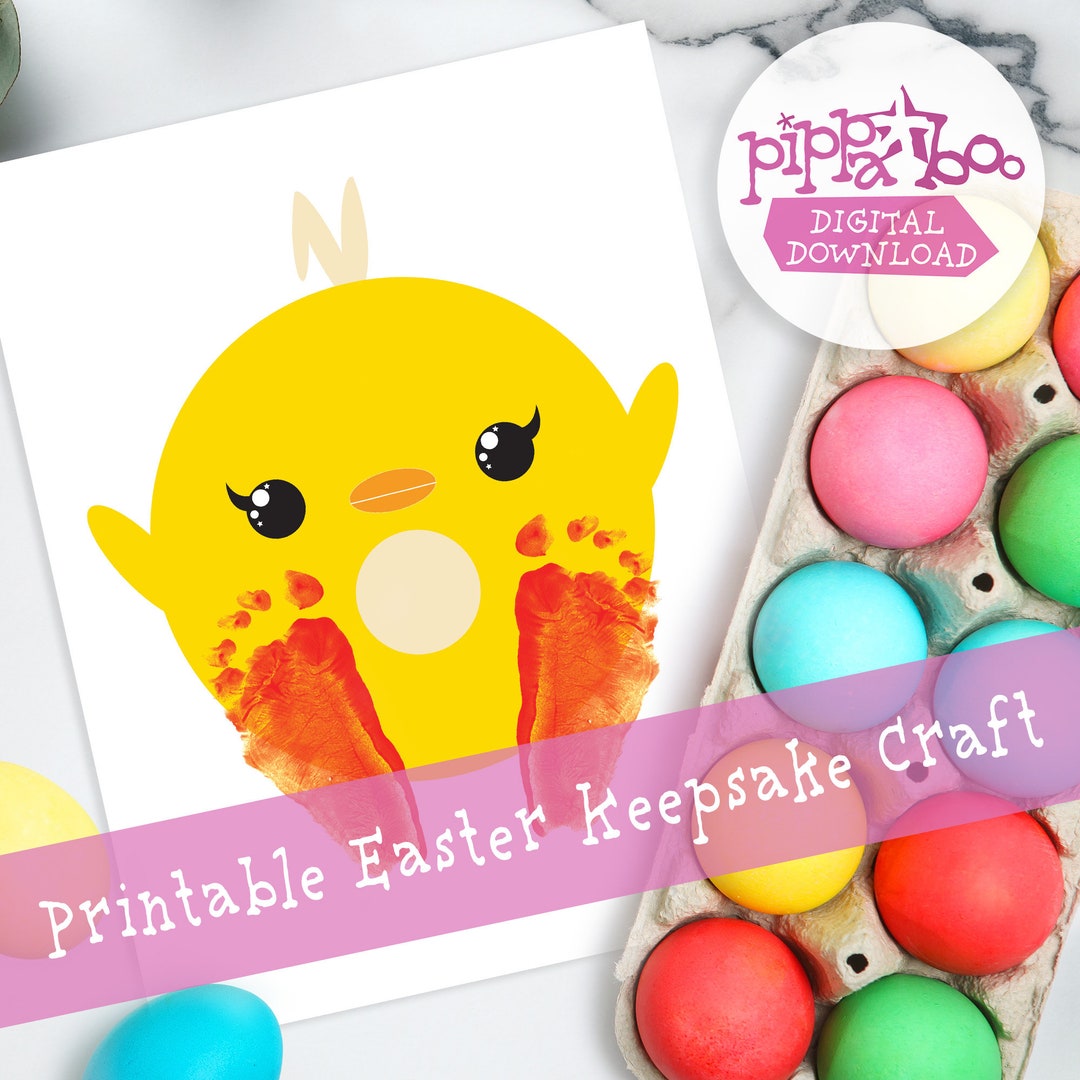 Baby Chick Hand/footprint Keepsake Craft for Baby & Kids | Easter ...