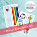 4 Printable Princess Bookmarks for Kids DIGITAL DOWNLOAD Instant ...