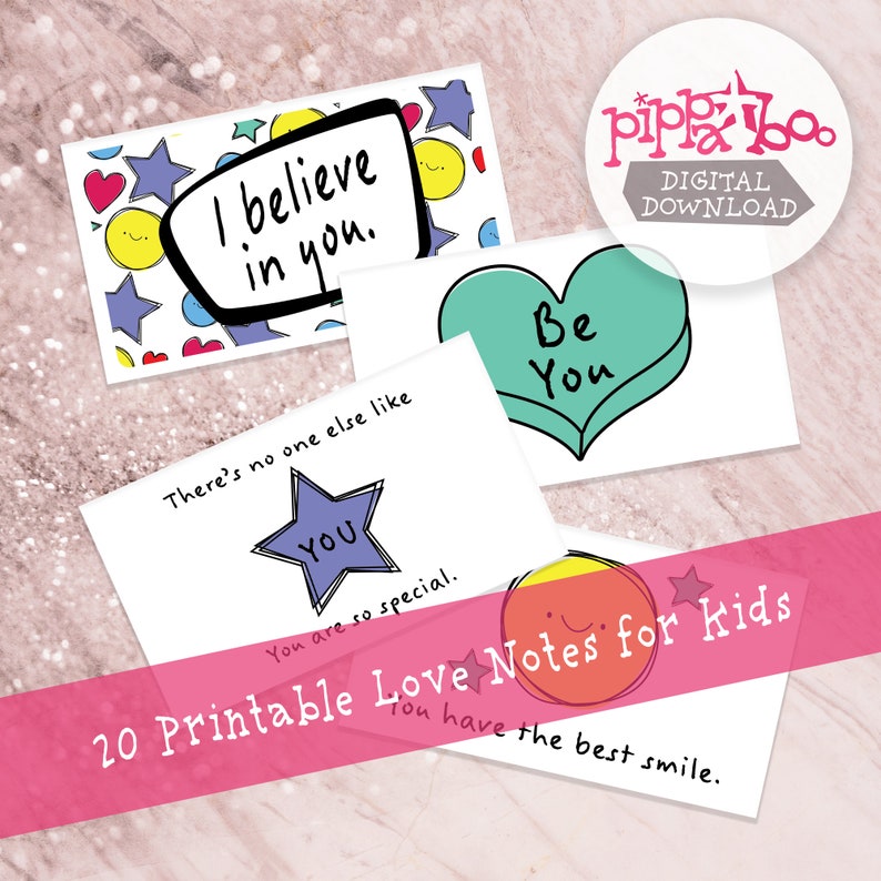 20 Lunchbox Love Notes for Kids | Valentine’s Day | Instant Download ...
