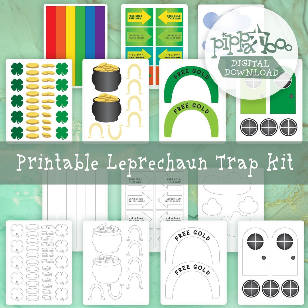 Leprechaun Trap Kit for Easy Home or School Projects | St. Patrick's ...