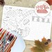 Printable Thanksgiving Placemat | Kids Table | Easy DIY | Word Search ...