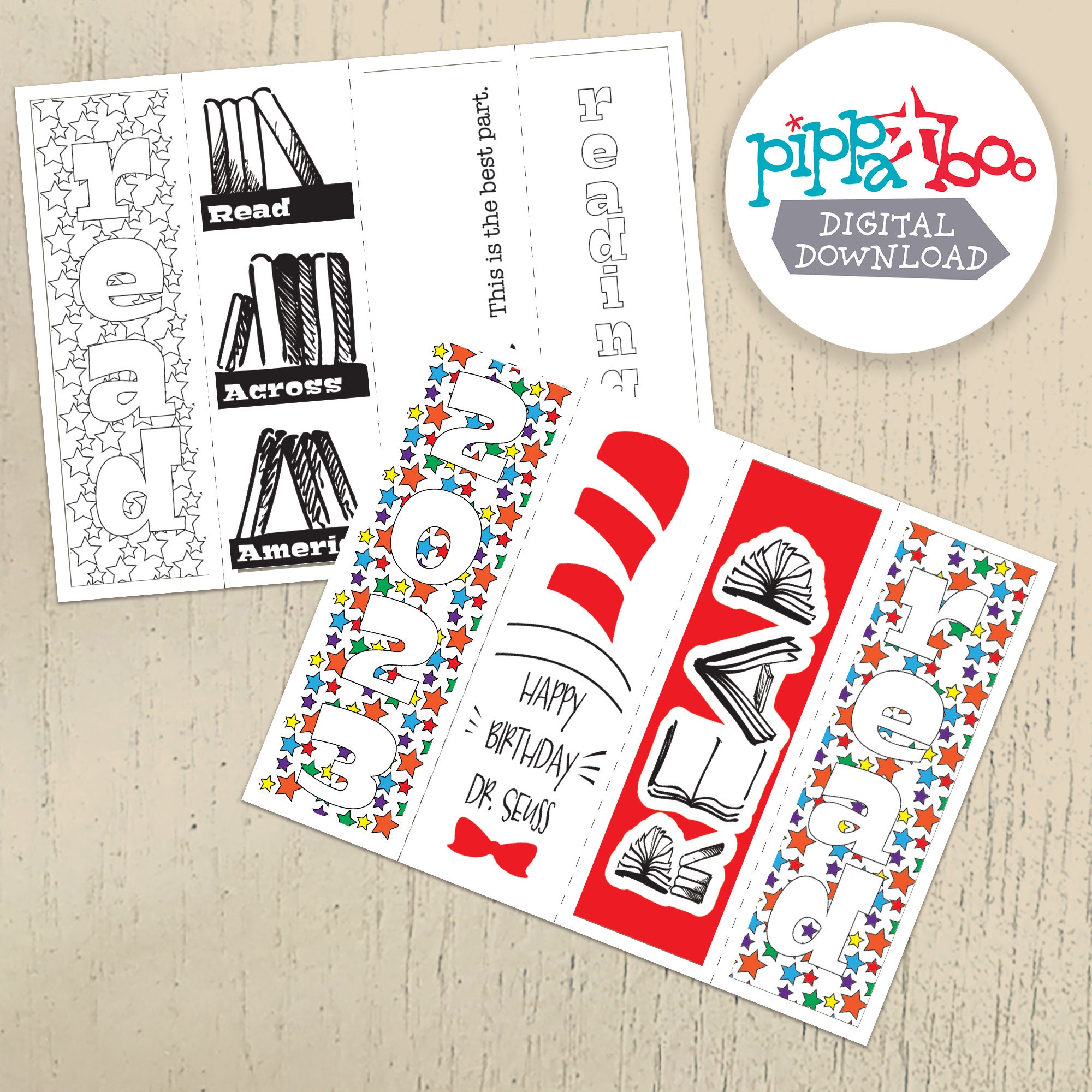 16 Printable Read Across America Bookmarks | DIGITAL DOWNLOAD | Instant ...