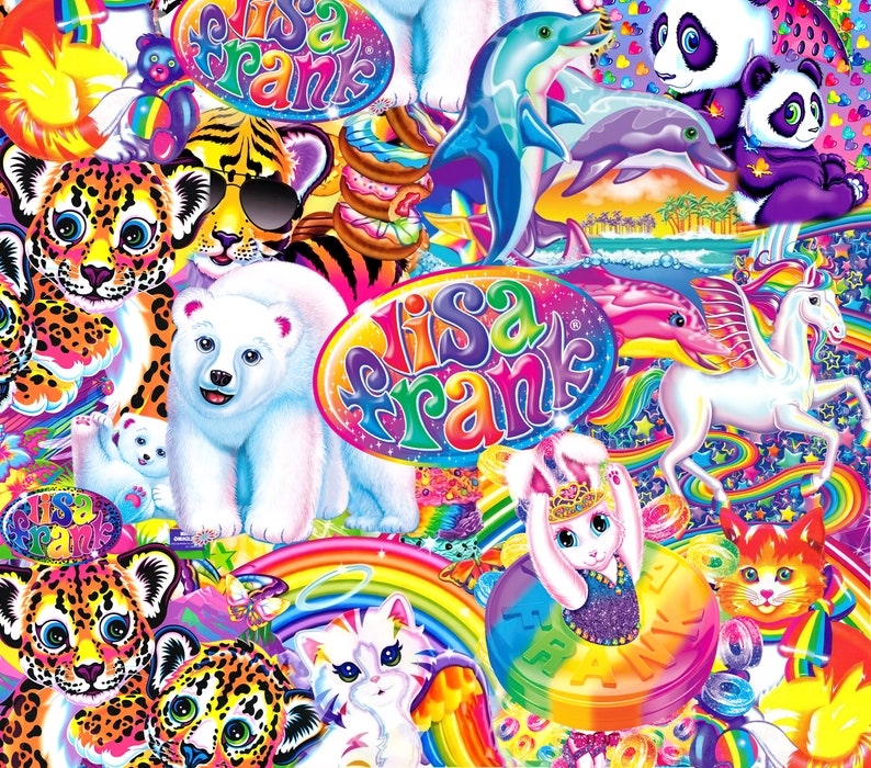 Lisa Frank Animals 80's 90's Colorful 20 Oz - Etsy