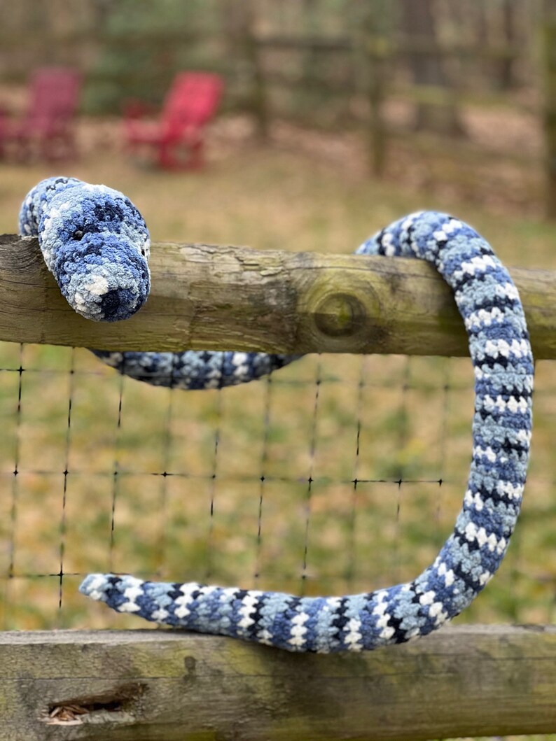 Extra Large Crocheted Snake Plushie Ships Quickly - Etsy