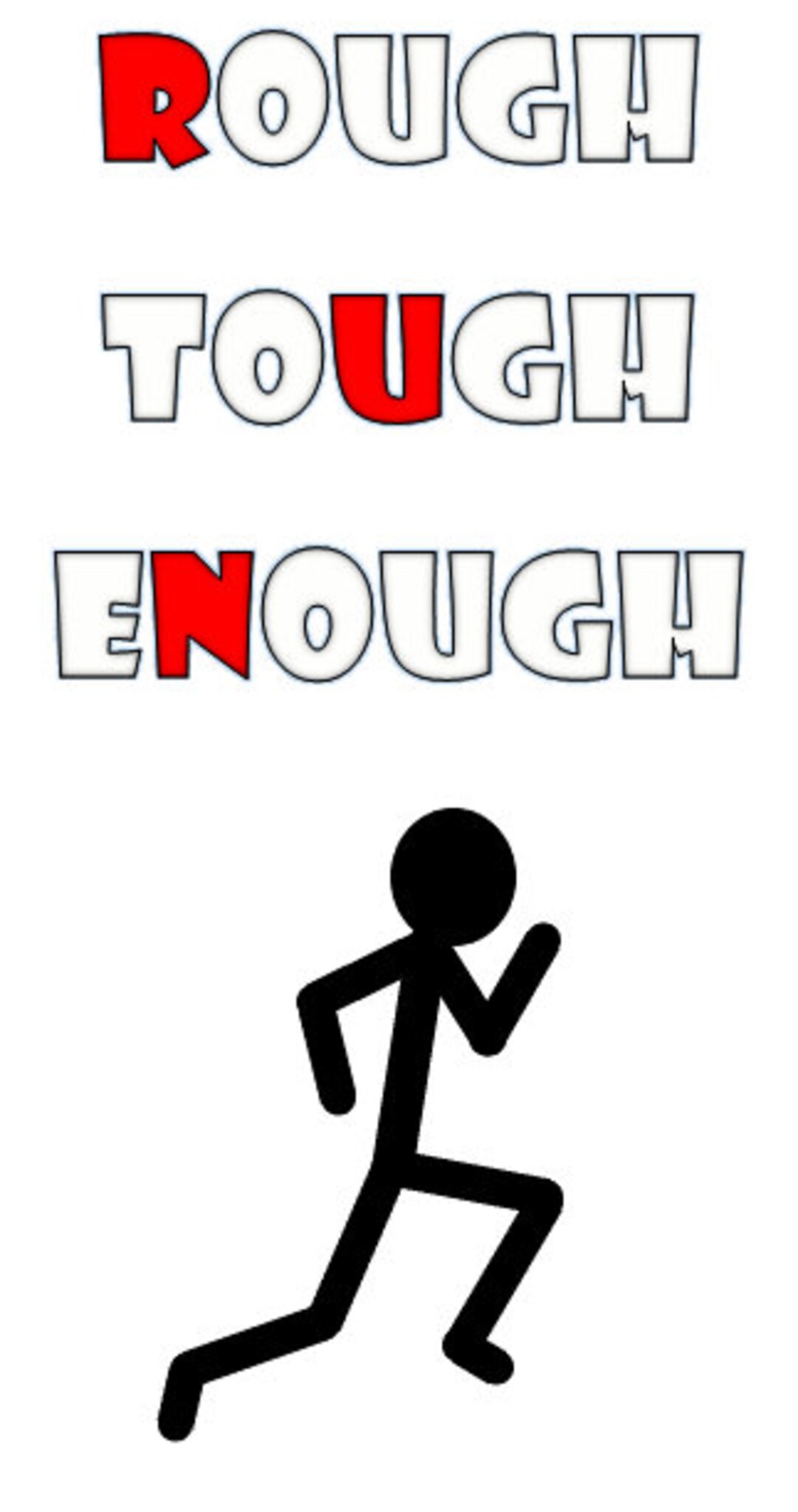 Rough Tough Enough Logo - Etsy