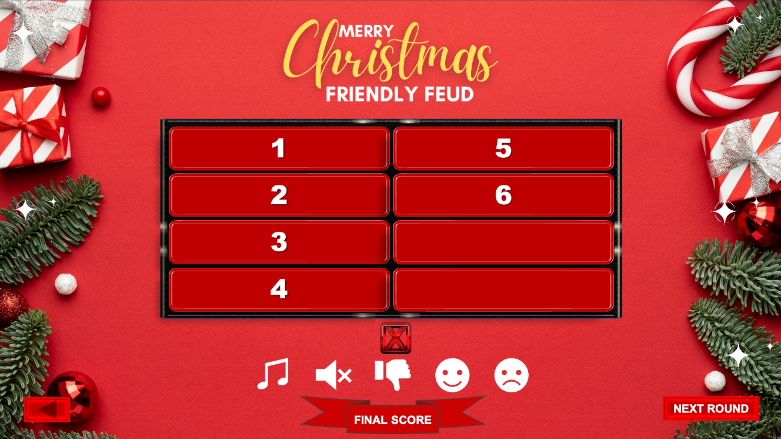 New Merry Christmas Friendly Feud Game - Customizable Family Feud With ...