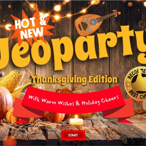 Thanksgiving Jeopardy - Etsy