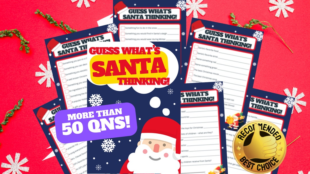 Guess Whats Santa Thinking Game! Hilarious & Exciting Family Party ...