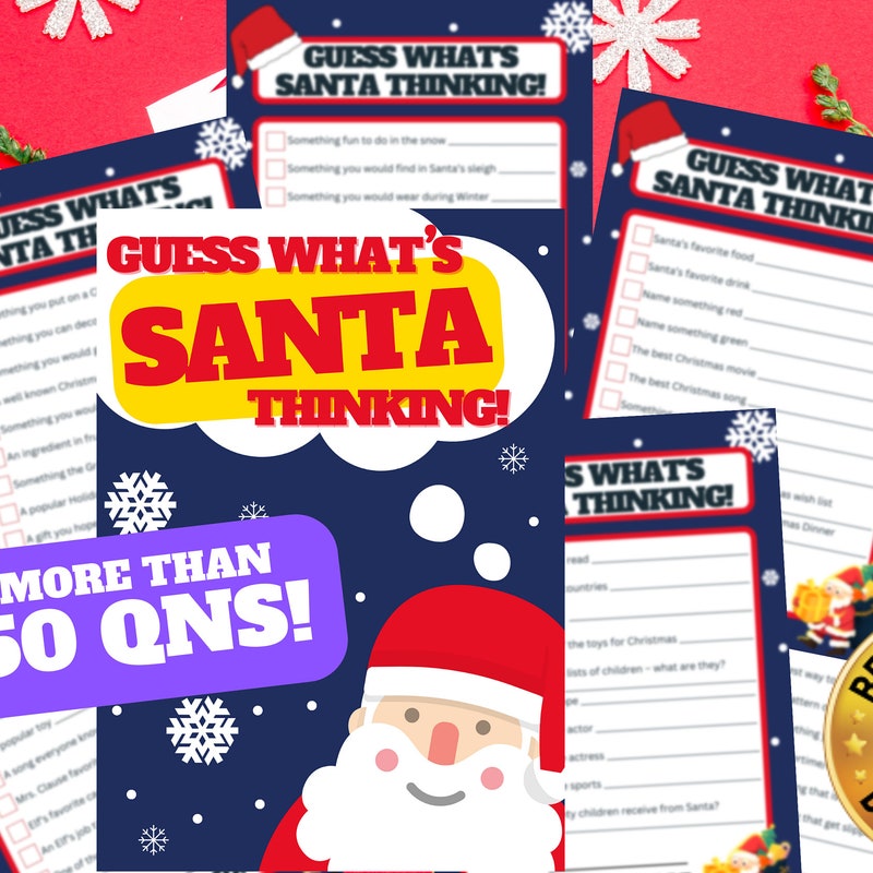What is Santa Thinking Game - Etsy