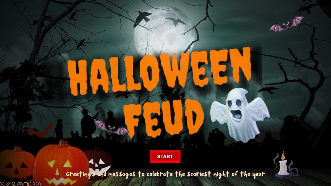 Halloween Friendly Feud Game With Sound Effects & Final Rounds ...