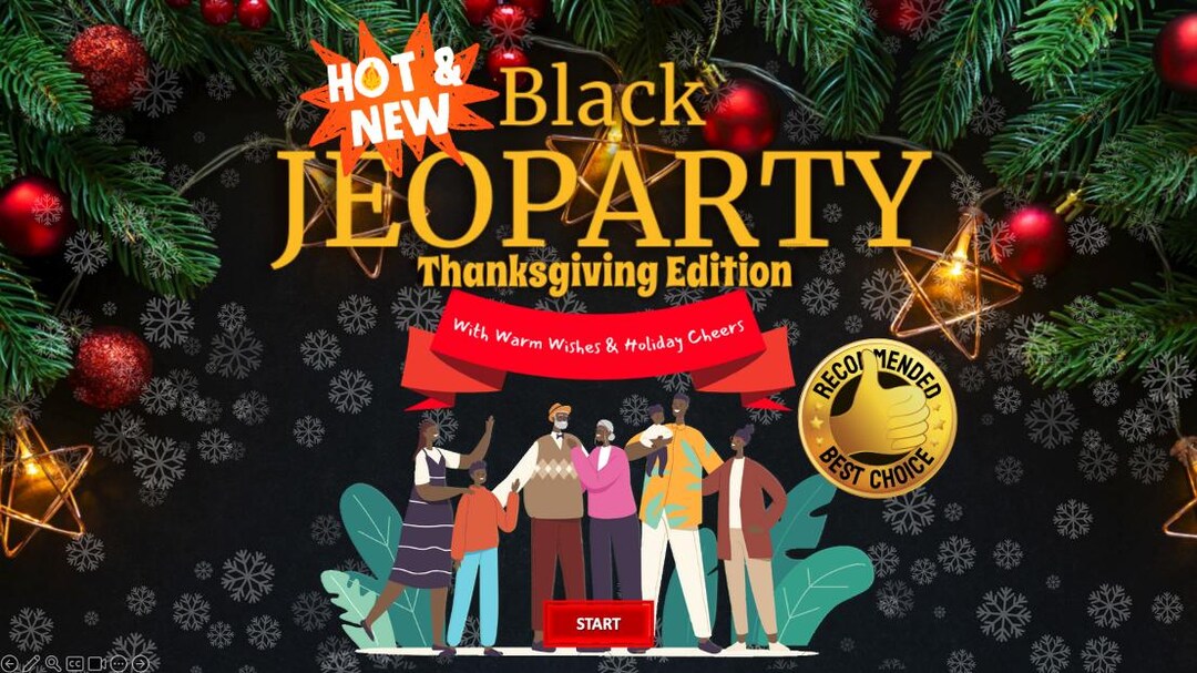 Black Thanksgiving Jeoparty Game! Similar to Jeopardy - Super Fun ...