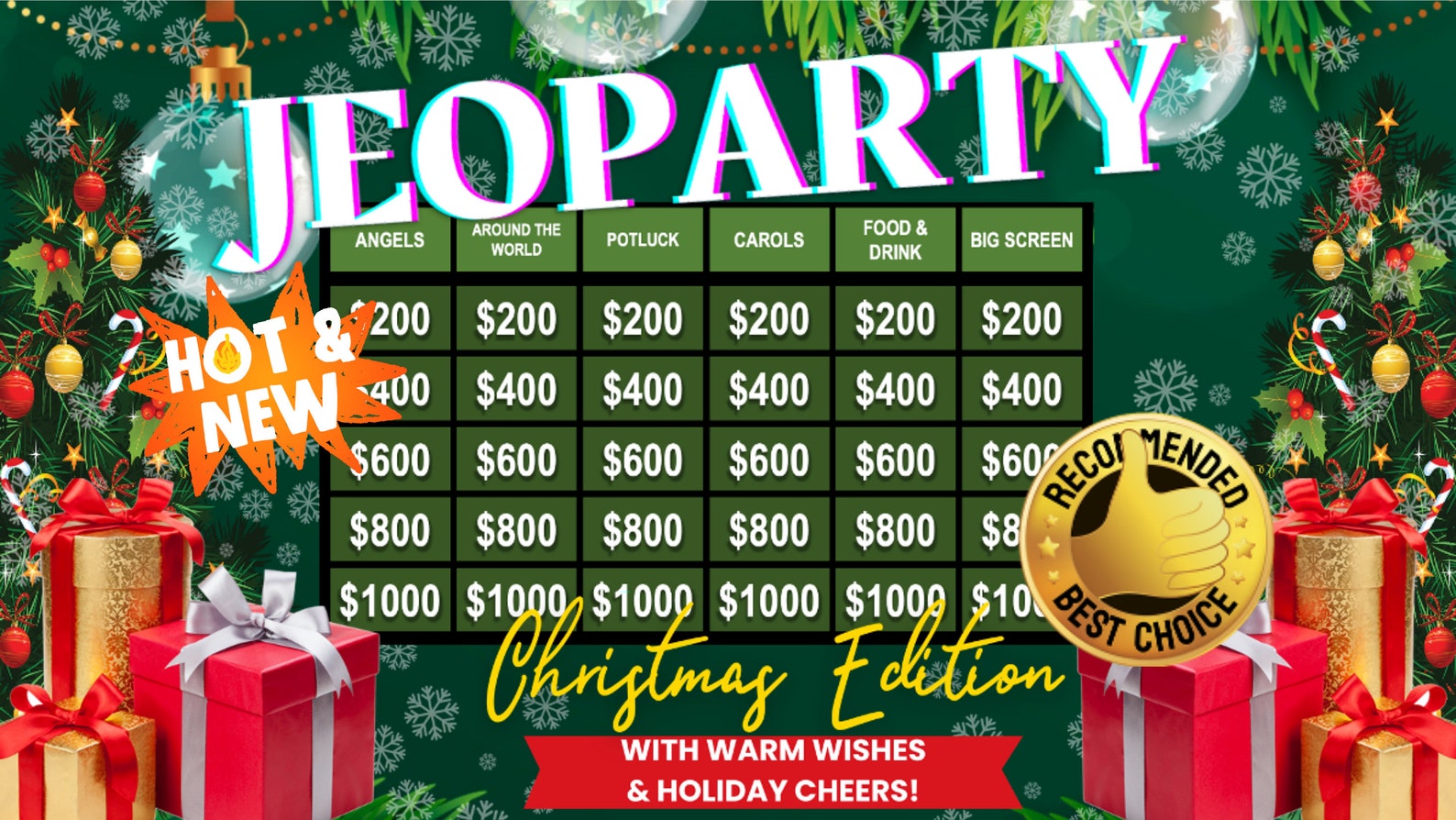 New Jeoparty Game Similar to Jeopardy Super Fun & Exciting - Etsy