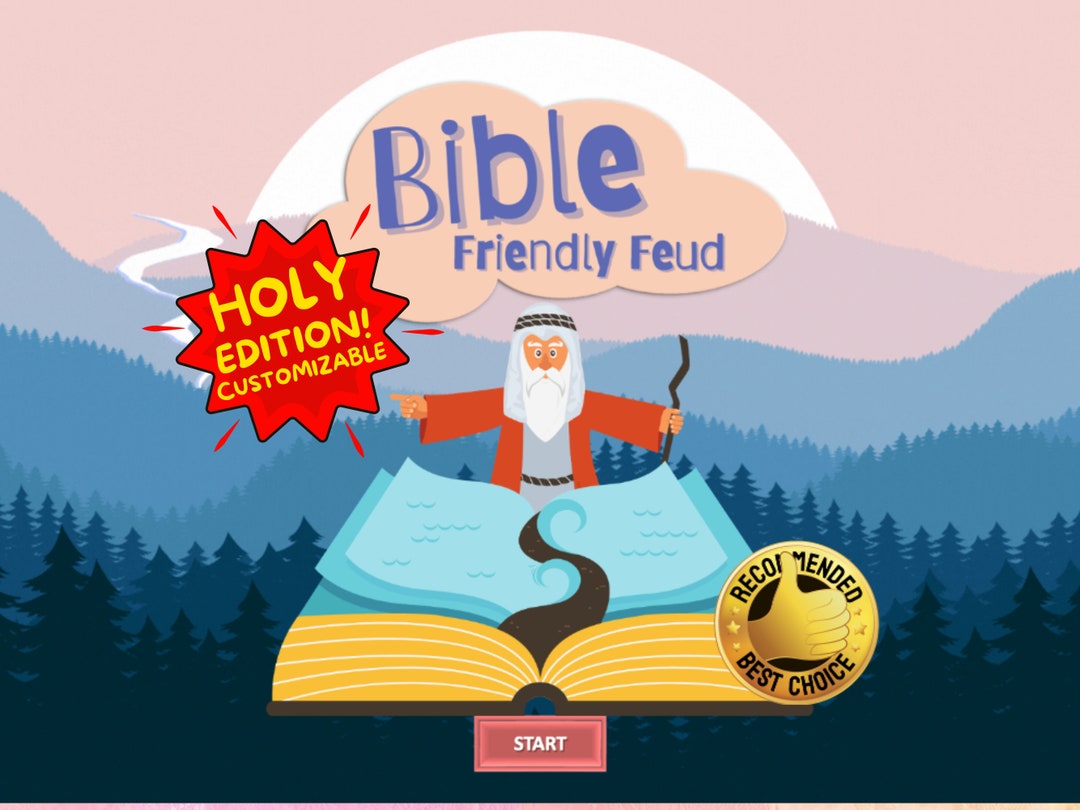 Awesome Bible Friendly Feud Game - Same as Family Feud Party Games. New ...