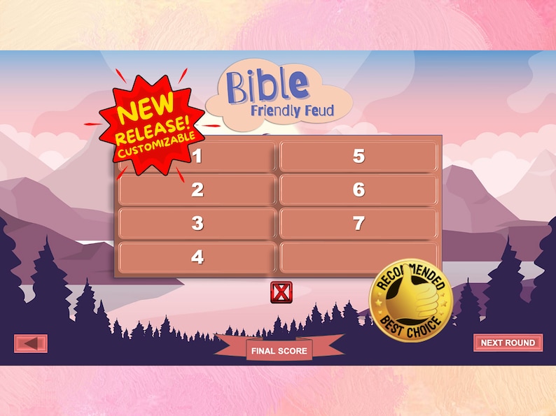 Awesome Bible Friendly Feud Game Same as Family Feud Party - Etsy