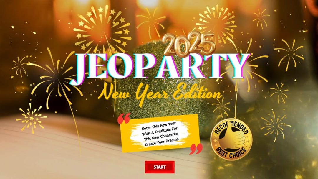 New Year Jeoparty Game 2025! Similar to Jeopardy - Popular Fun Family ...