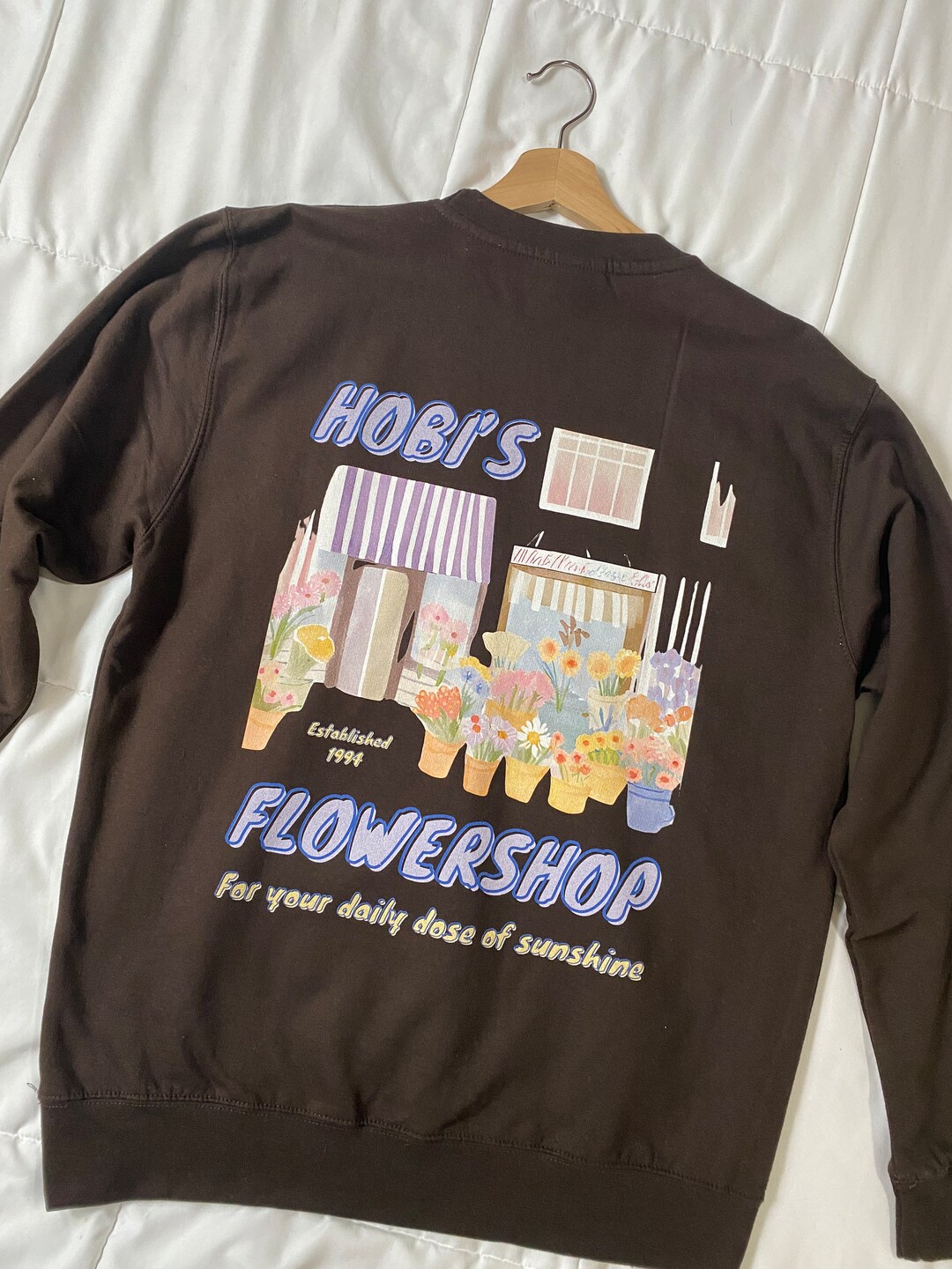 HOBI'S FLOWERSHOP BTS Sweatshirt - Etsy
