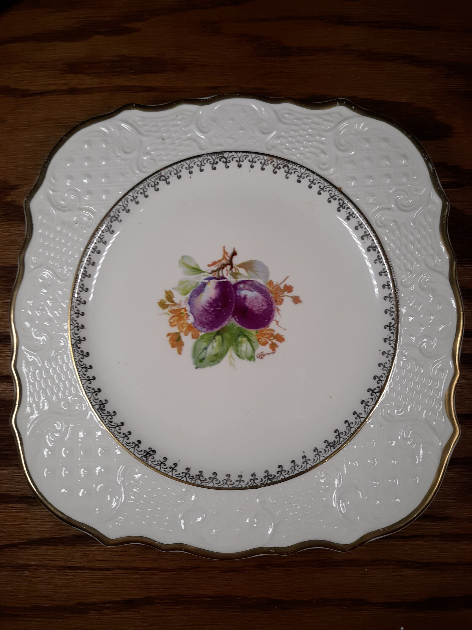 Set of 2 Vintage Washington Colonial Made in USA Square Plates ...