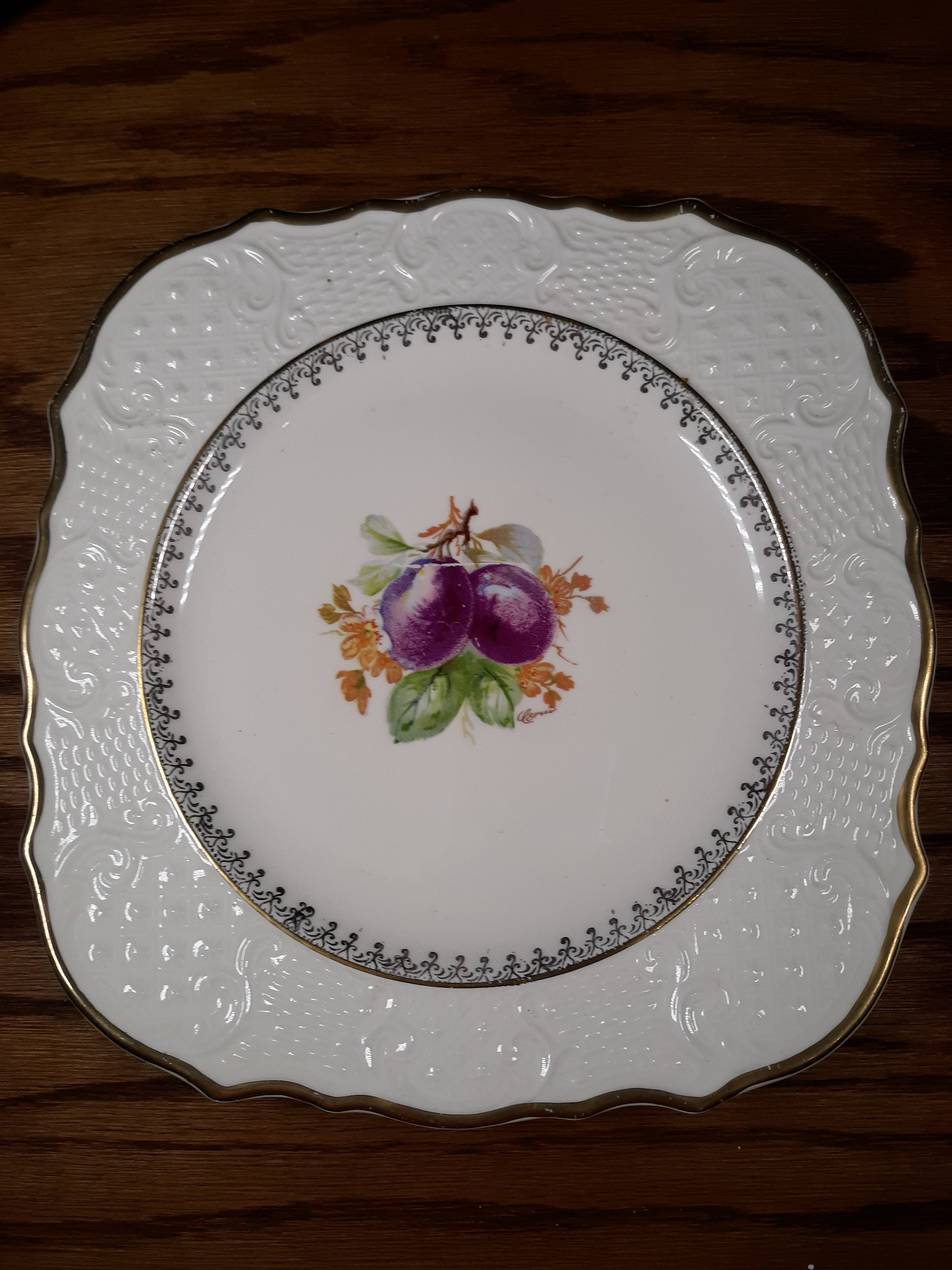 Set of 2 Vintage Washington Colonial Made in USA Square Plates ...