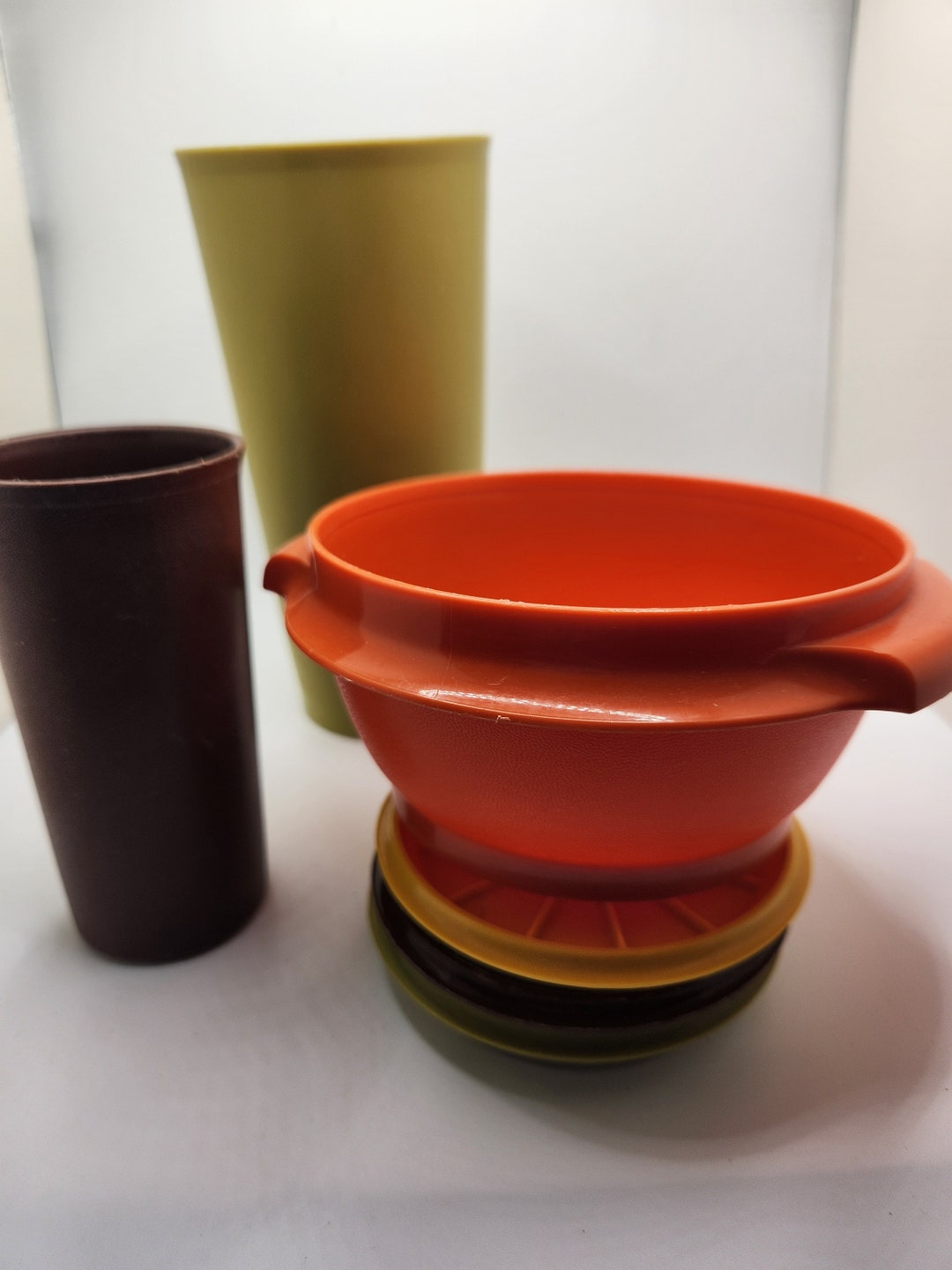 Vintage Tupperware Variety Pack, Large Tumbler, Juice Tumbler, Bowl ...
