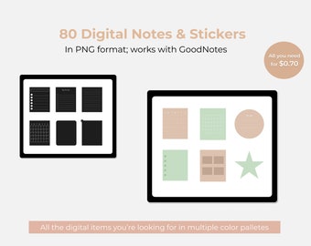 Digital Icons & Sticker Book PNG Format and Compatible With | Etsy