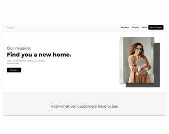 Splash HTML Website Template for Business Owners - Etsy