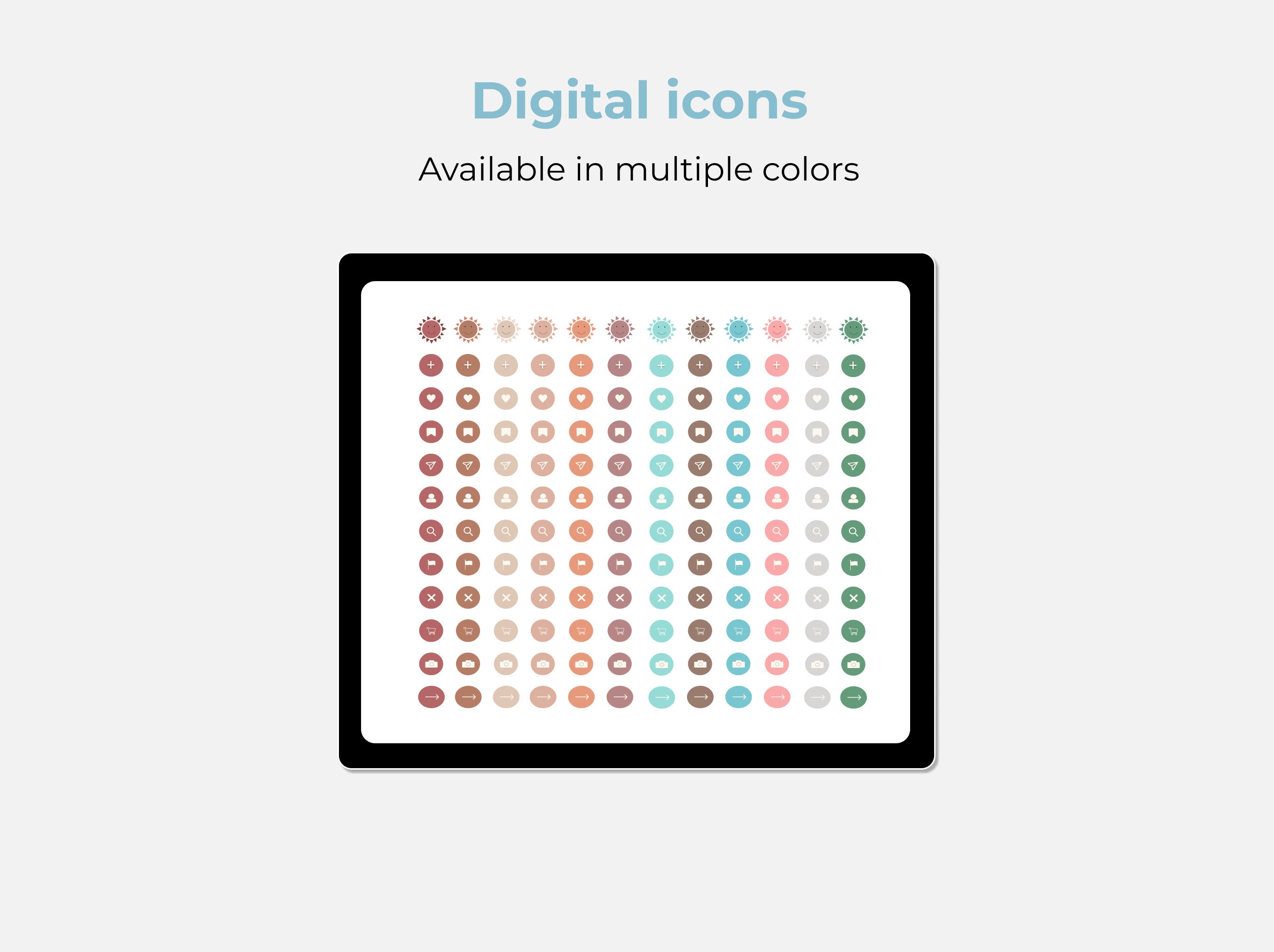 Digital Icons & Sticker Book, PNG Format and Compatible With Goodnotes ...