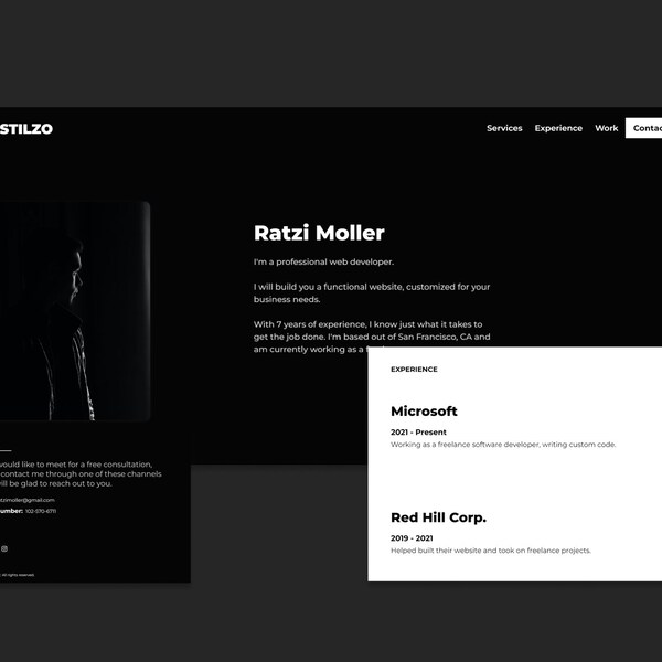 Web Portfolio Template - Etsy