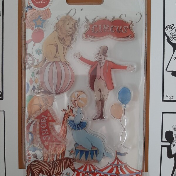 Circus Rubber Stamp - Etsy