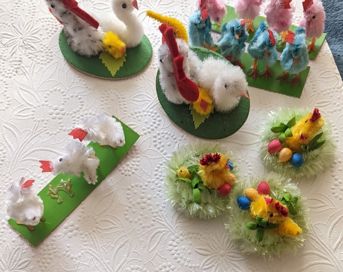 Vintage Little Fuzzy Chicks for Crafts - Easter Chicks - Springtime ...