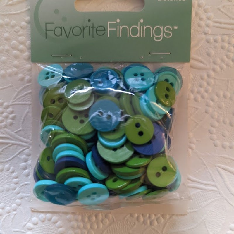 Green Buttons - Etsy