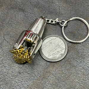 BLANK Tri-cone Keychain, No Engraving, Oilfield, Drill Rig, Oil and Gas ...