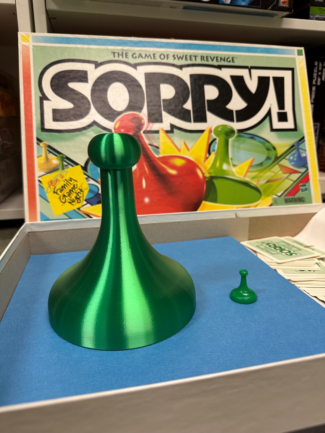 Giant 5.5 Inch Tall Sorry Game Piece Retro Board Game Replacement Bold ...