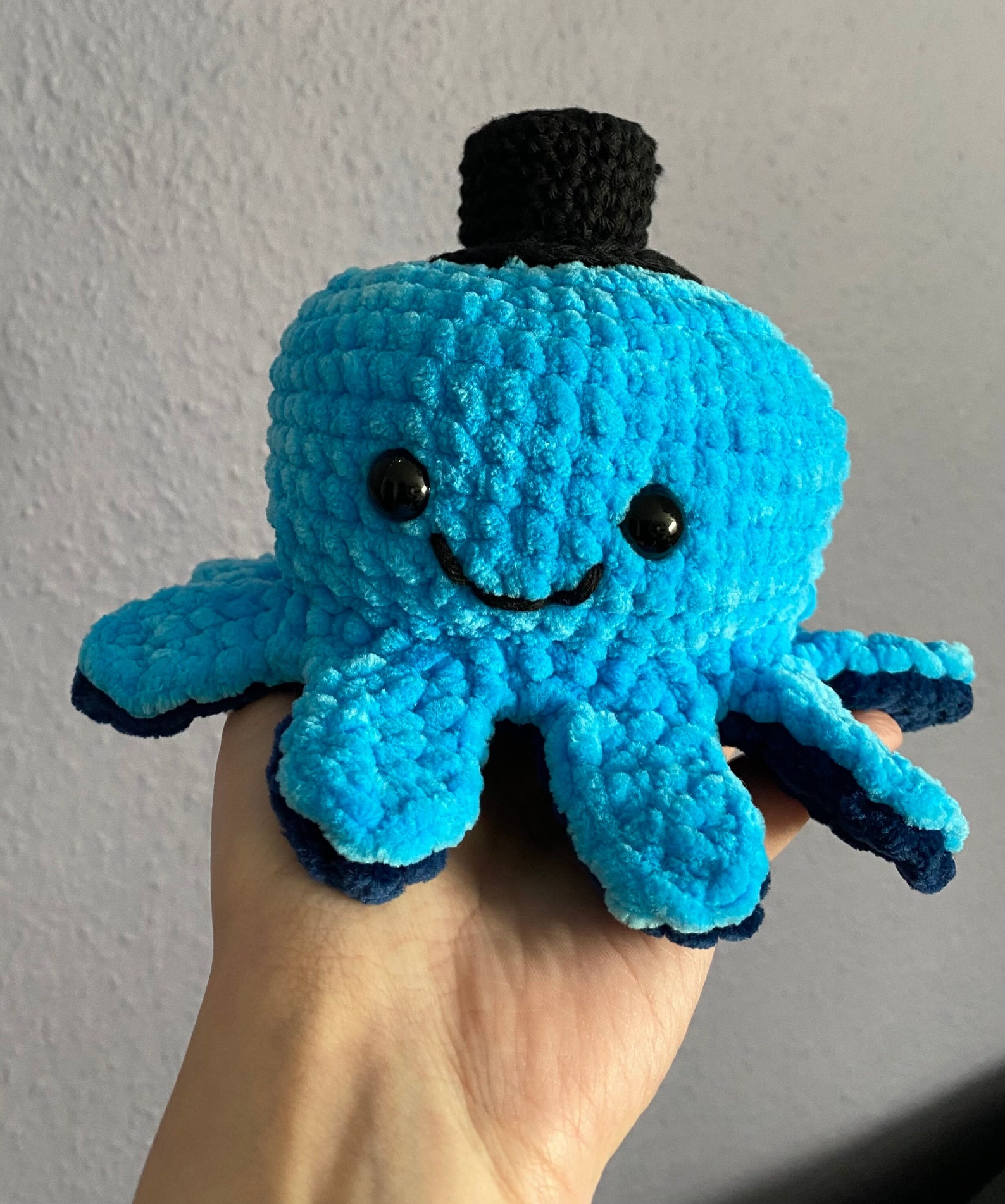 Reversible Octopus Mood Stuffed Toy Plushie Crochet Pattern - Etsy
