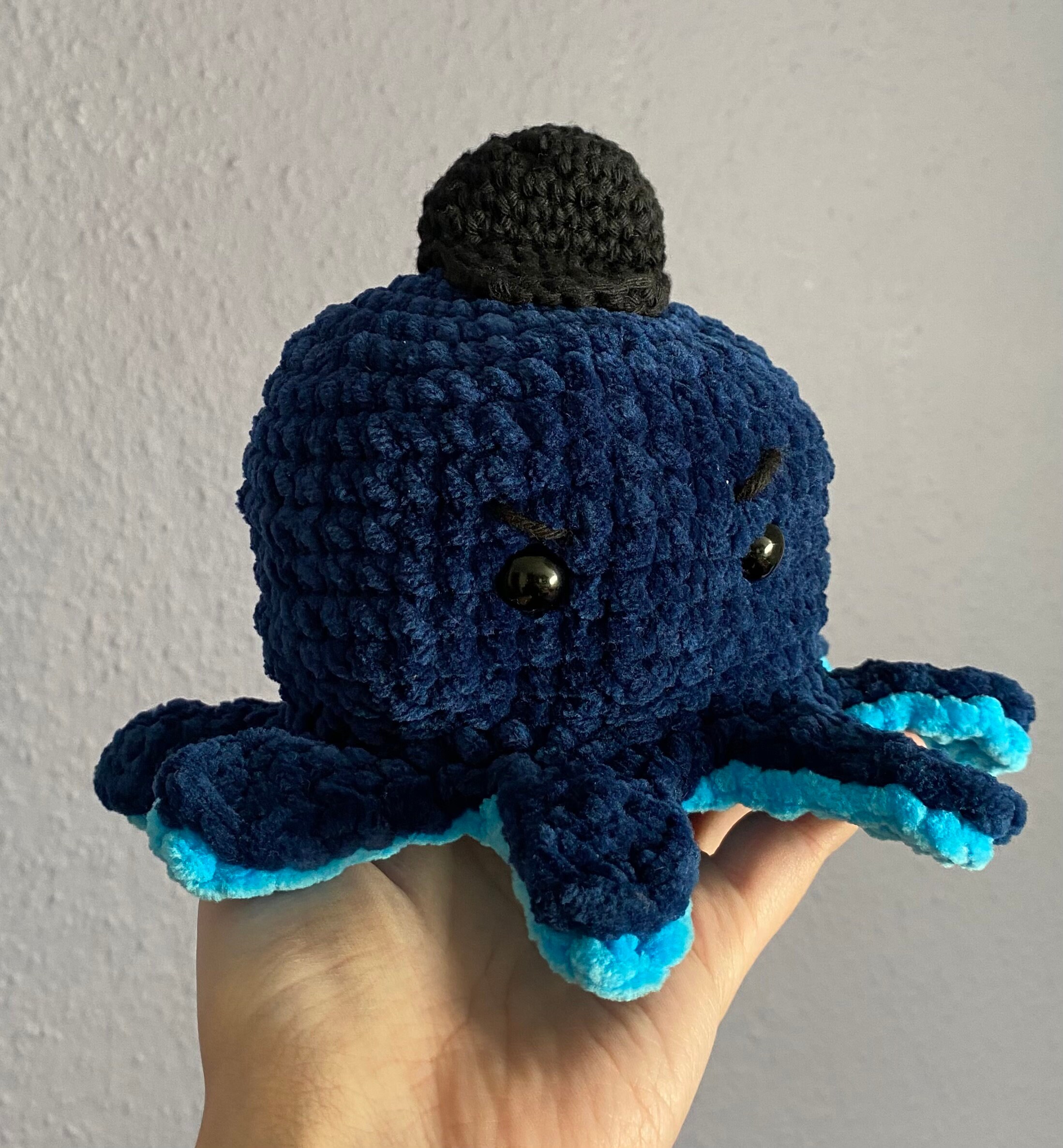Reversible Octopus Mood Stuffed Toy Plushie Crochet Pattern - Etsy