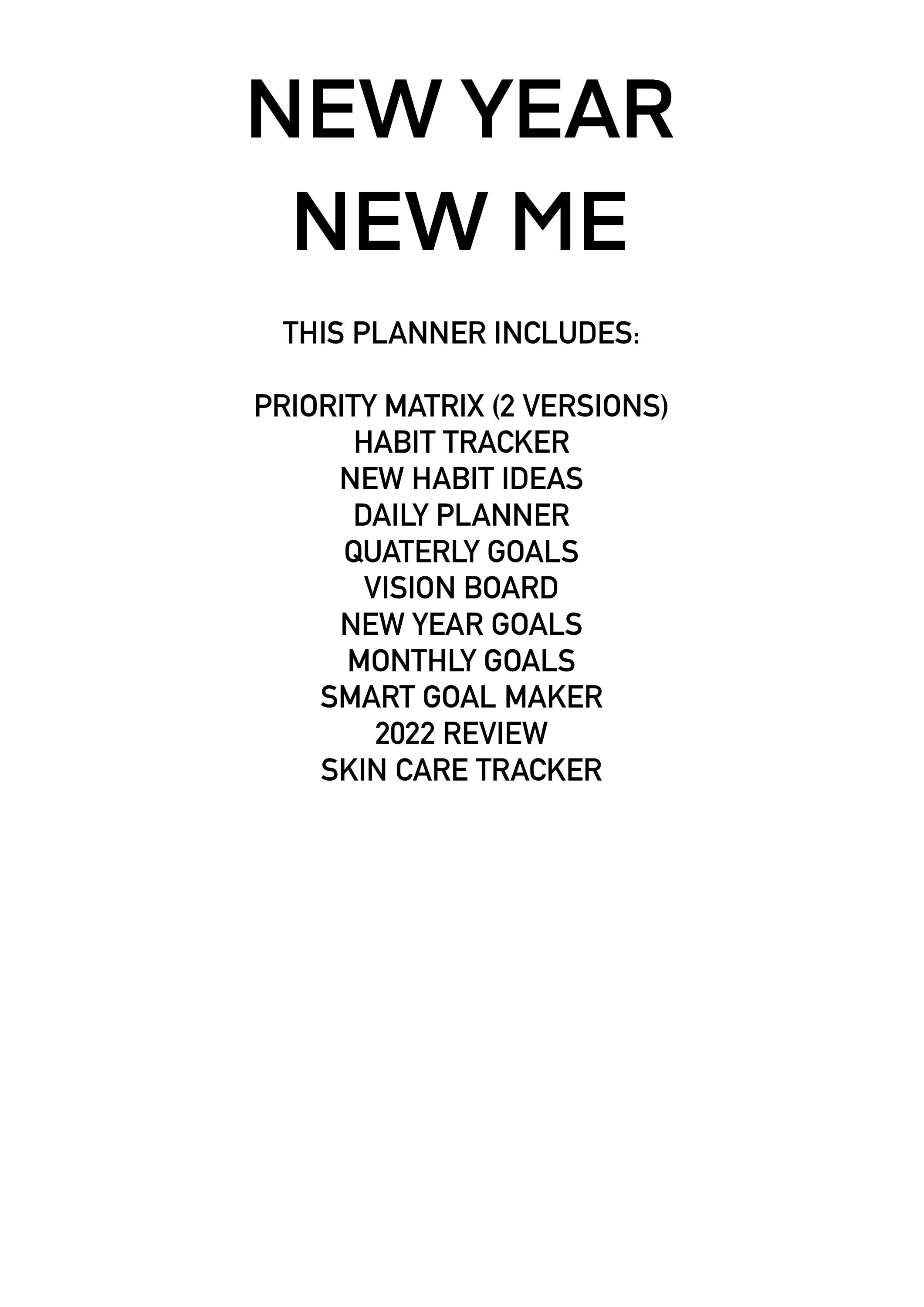 New Year Planner - Etsy