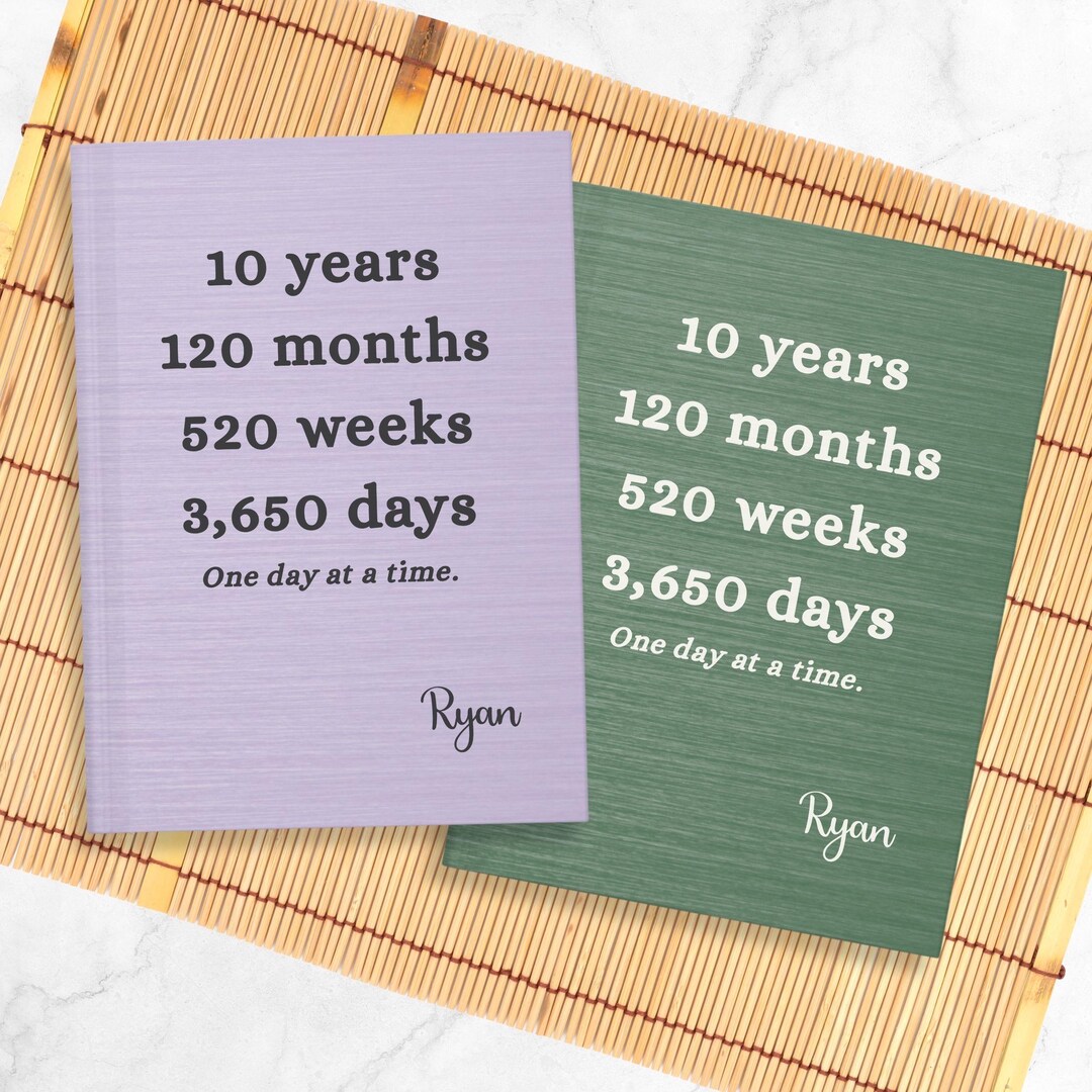 30 Days Clean Gift, 10 Years Clean Gift, Addiction Anniversary Candle ...