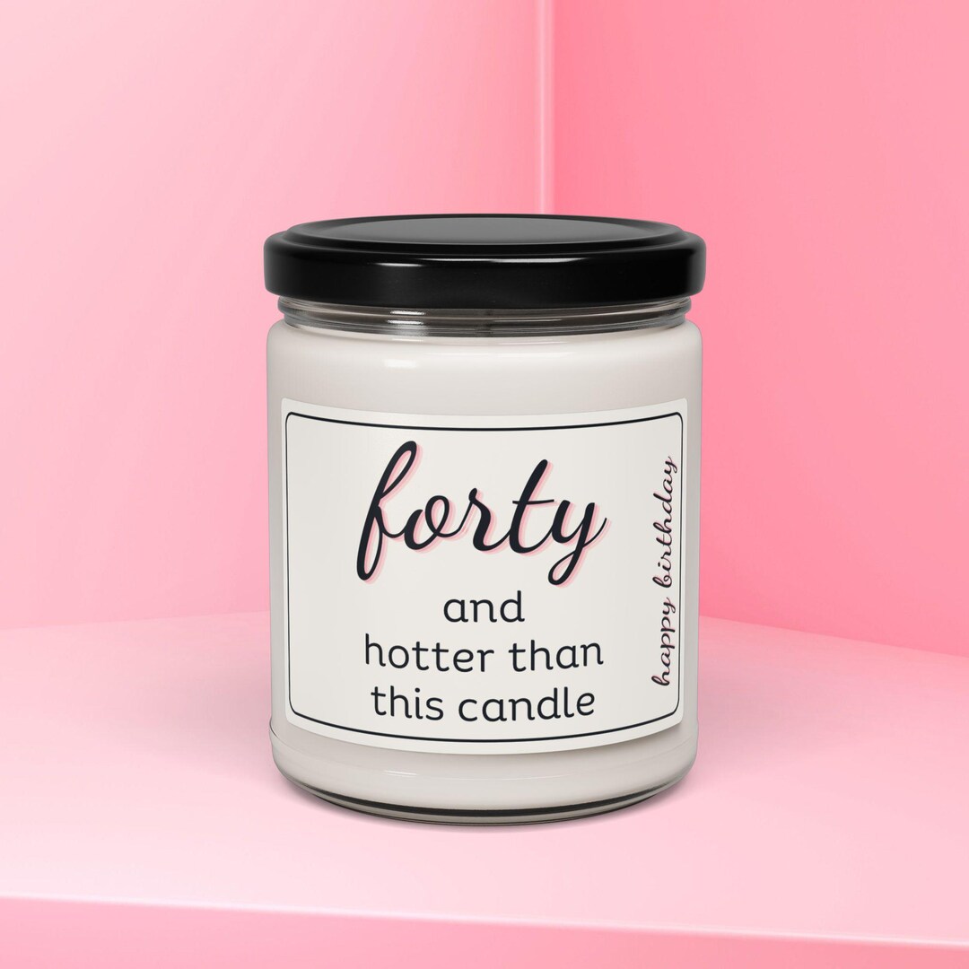 40th Birthday Candle Age Humor Milestone Gift Fun Birthday Star Present ...