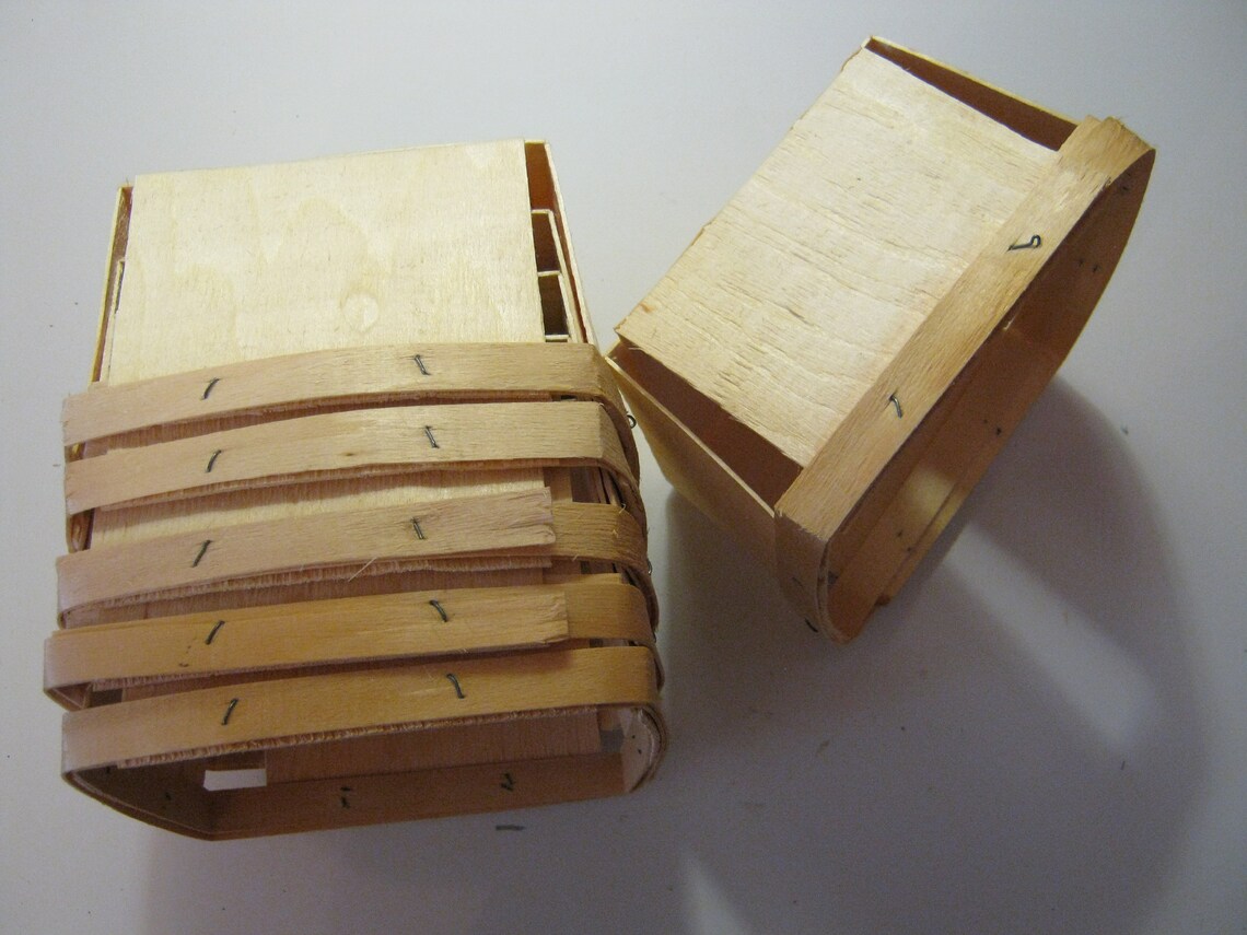 Quart Wood Berry Baskets, Favor Baskets, Wedding, Gift Baskets, Great ...