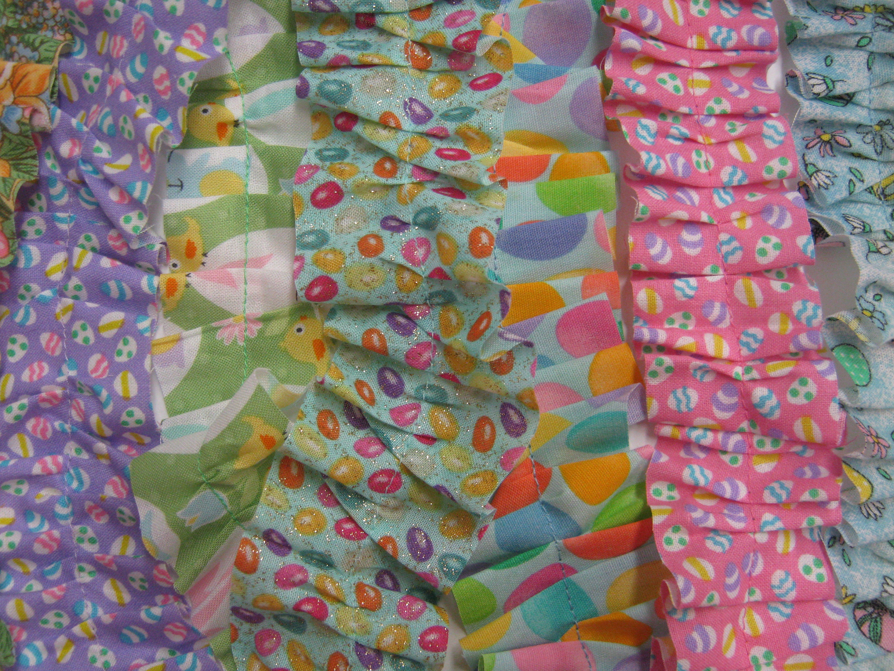 Easter Fabric Ruffles vintage or Vintage Style for Journals, Junk ...