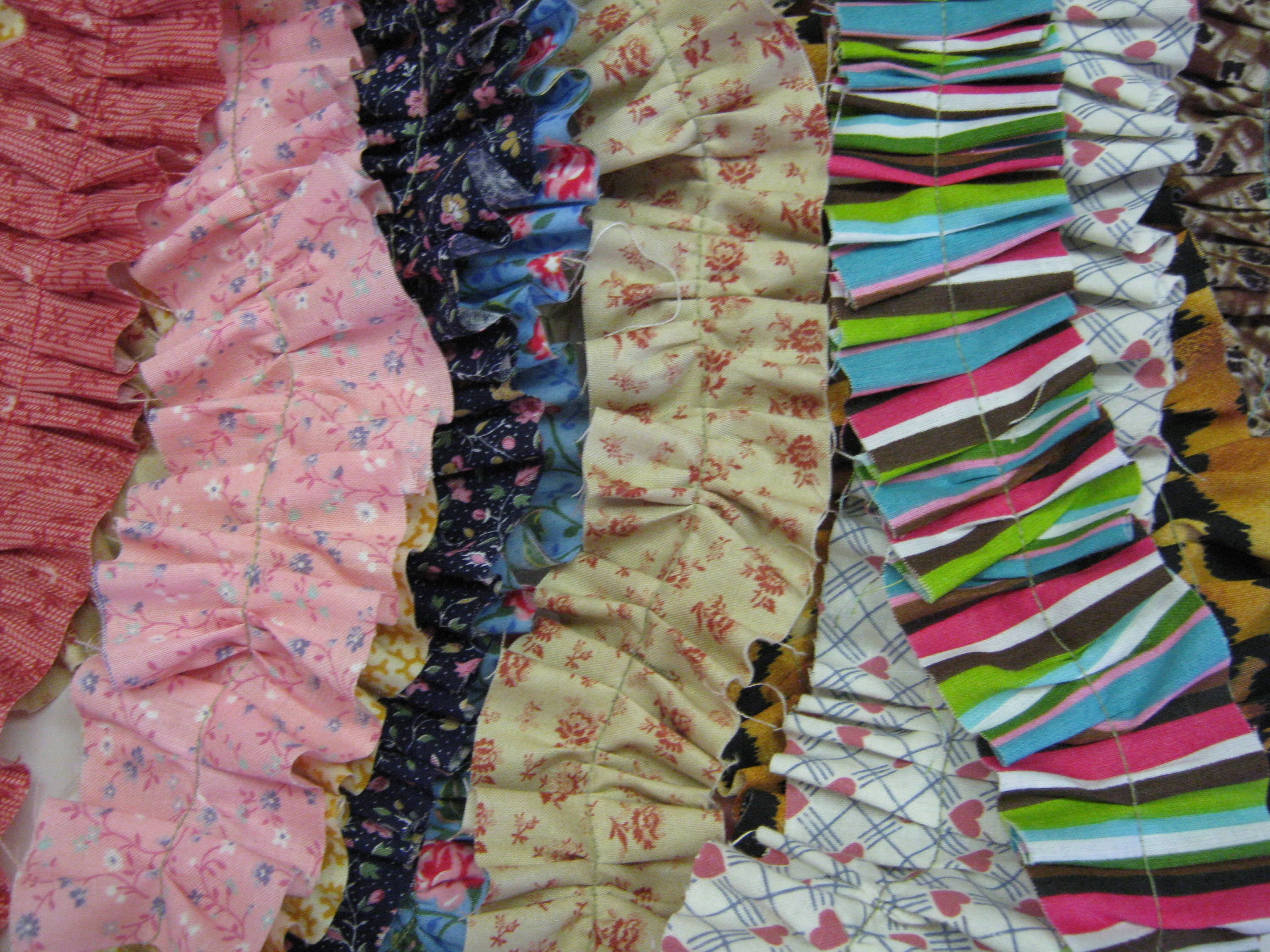 Vintage or Vintage Style Fabric Ruffles for Handmade Journals, Junk ...