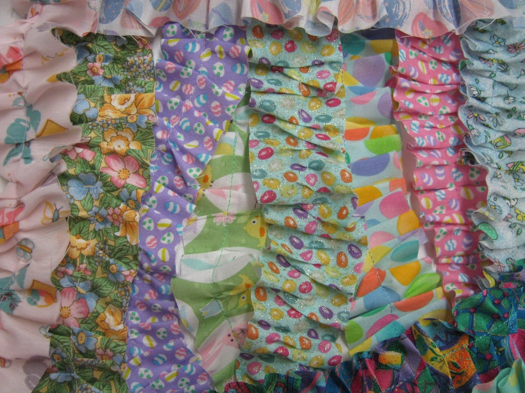 Easter Fabric Ruffles (vintage or Vintage Style) for Journals, Junk ...