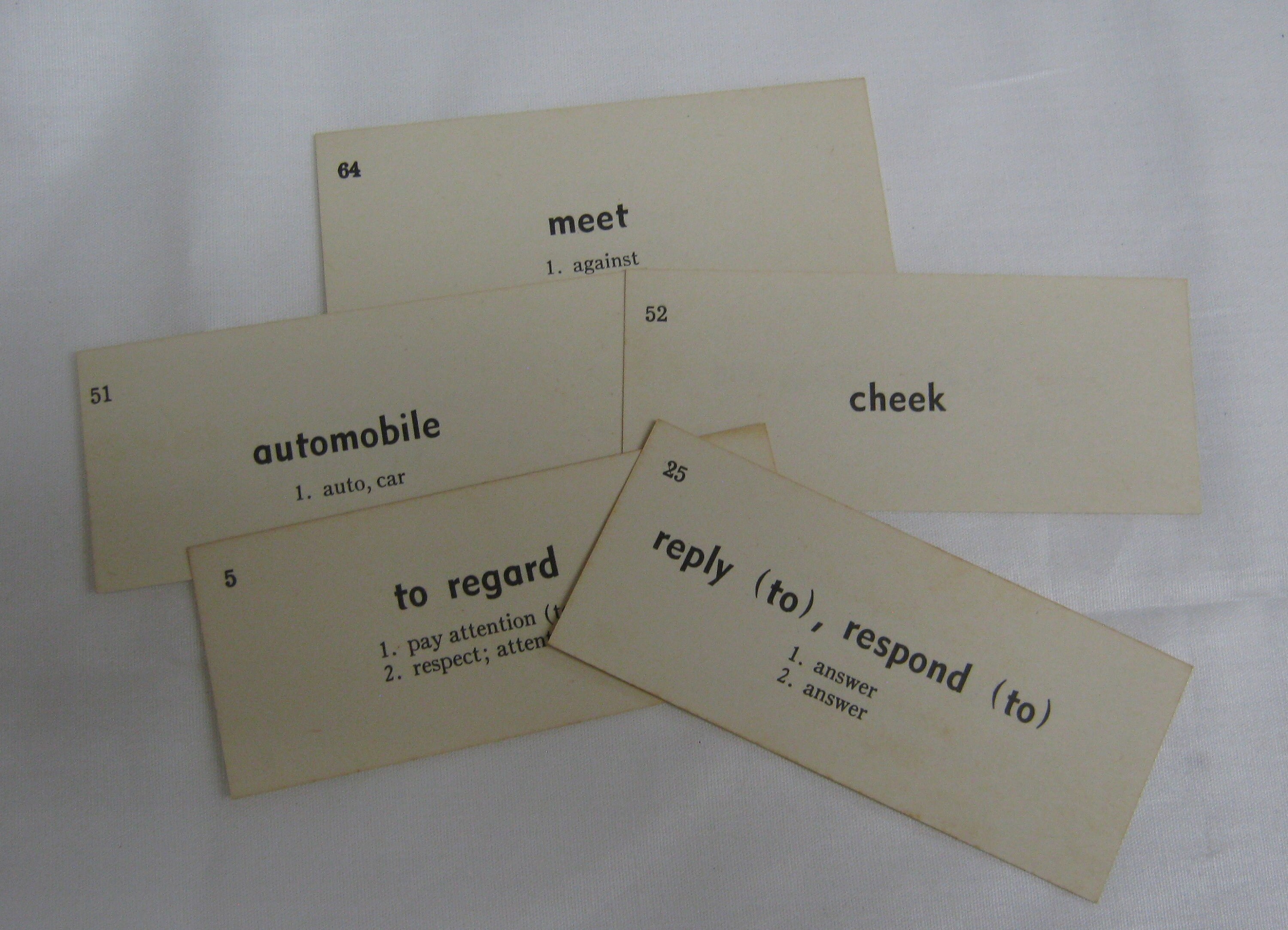 Vintage German Vocabulary Cards, Junk Journal Supplies, Mixed Media ...