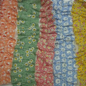 Vintage or Vintage Style Fabric Ruffles for Handmade Journals, Junk ...