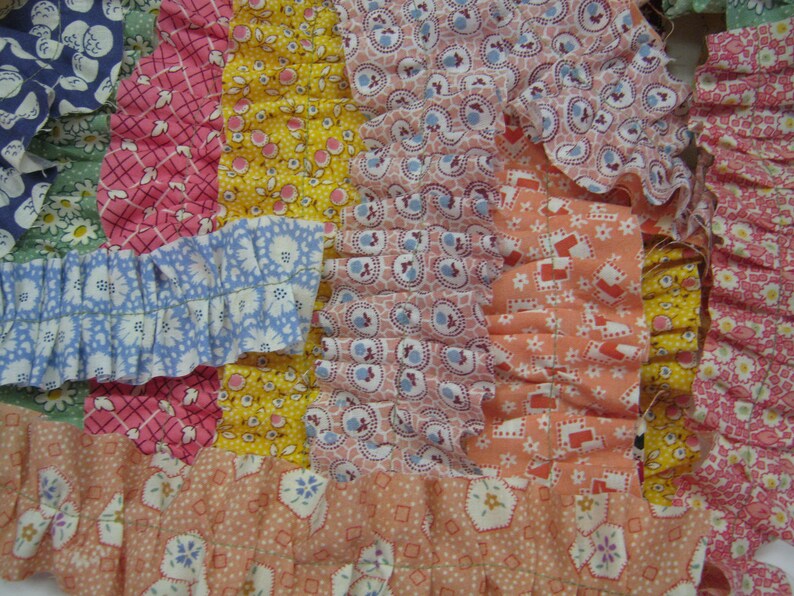 Vintage or Vintage Style Fabric Ruffles for Handmade Journals, Junk ...