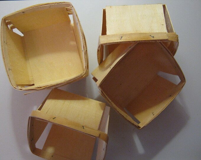 Quart Wood Berry Baskets, Favor Baskets, Wedding, Gift Baskets, Great ...