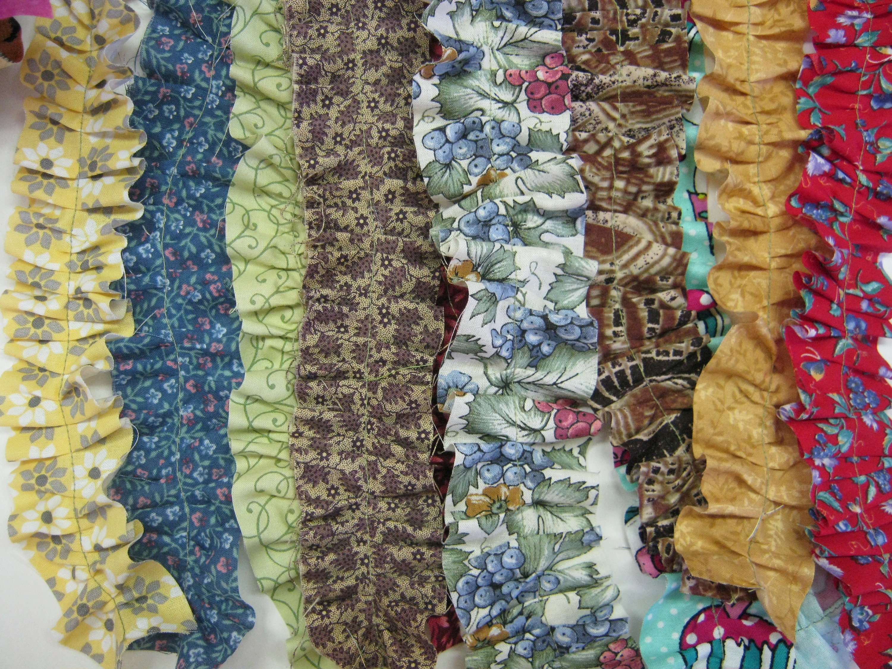 Vintage or Vintage Style Fabric Ruffles for Handmade Journals, Junk ...