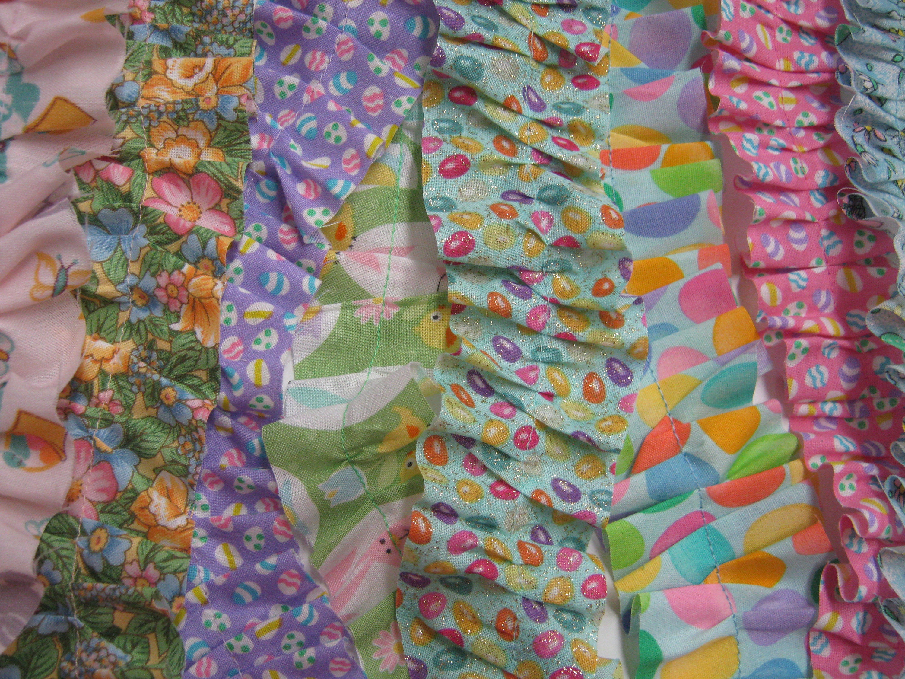 Easter Fabric Ruffles vintage or Vintage Style for Journals, Junk ...