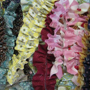 Vintage or Vintage Style Fabric Ruffles for Handmade Journals, Junk ...