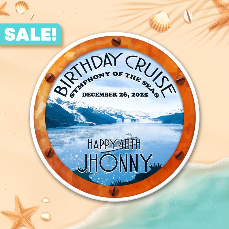 Personalized Birthday Cruise Door Magnets, Cruise Door Decorations ...