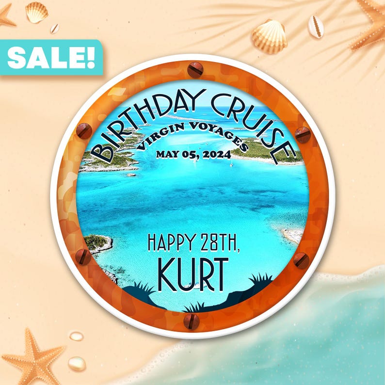 Personalized Birthday Cruise Door Magnets, Cruise Door Decorations ...